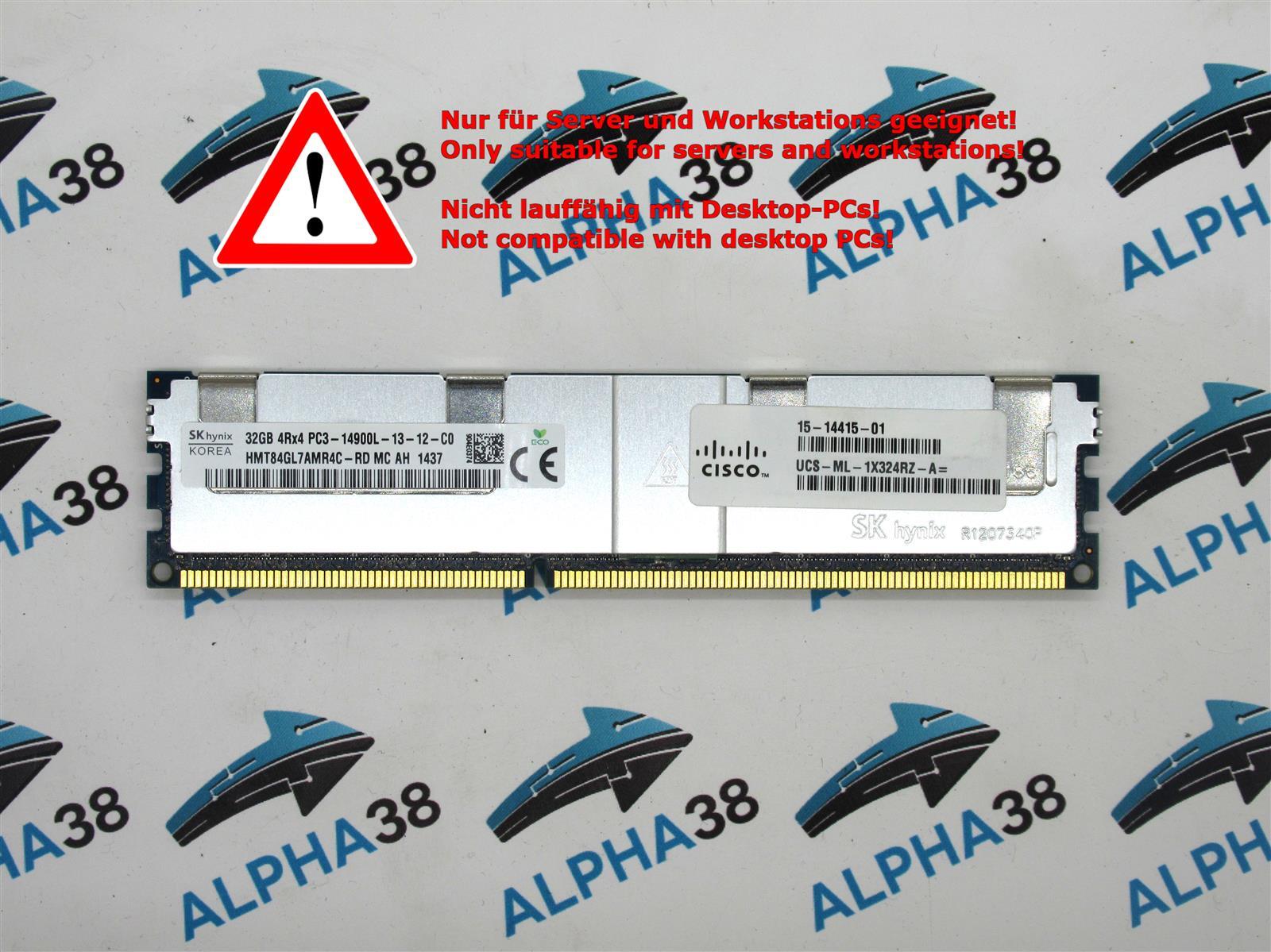 32 GB DDR3-1866 PC3-14900L 4Rx4 Hynix HMT84GL7AMR4C-RD Server RAM HP ...