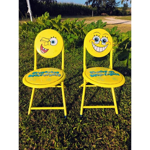 Set of 2 Vintage Spongebob Squarepants Kids Chairs - Fun & Colorful ...
