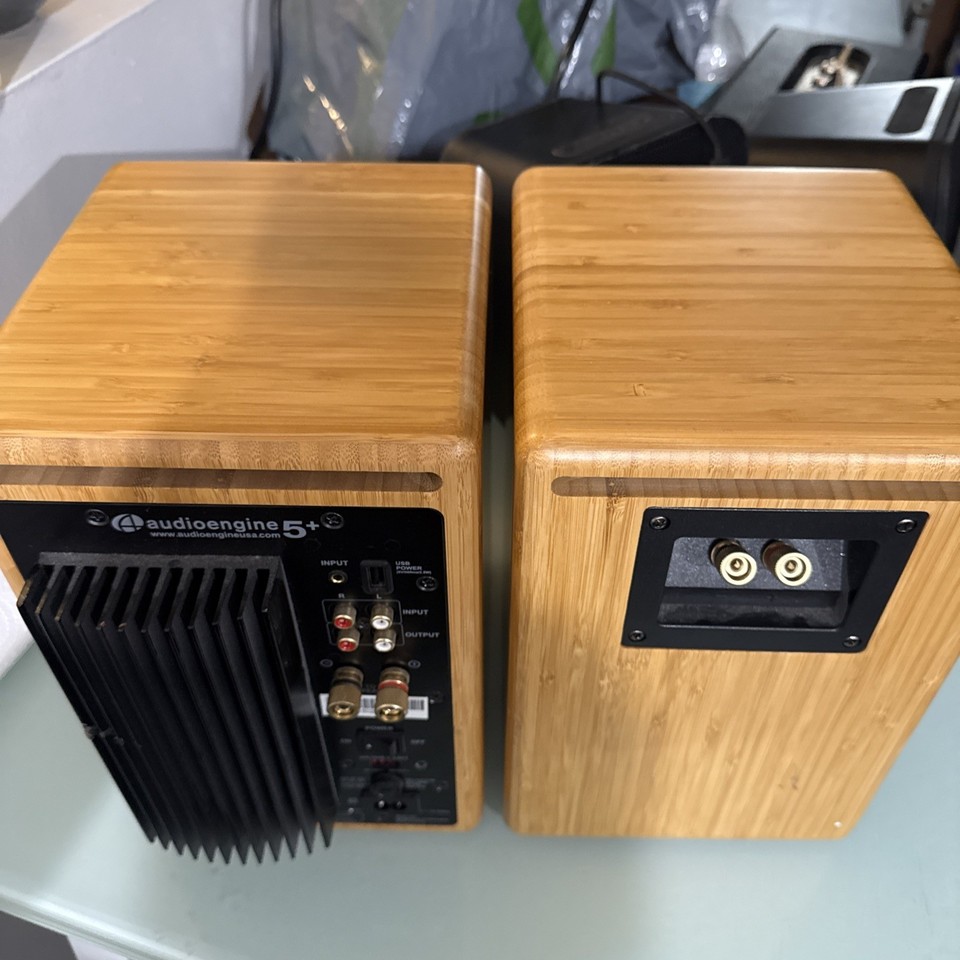 Audioengine A5+ Classic 150W Powered Bookshelf Speakers - Wood | eBay