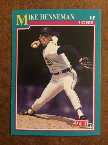 Mike Henneman 142 Score 1991 MLB Baseball Trading Card | eBay