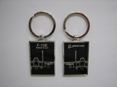 F-15 F-15E Strike Eagle Keychain USAF Tactical Fighter Boeing Key Ring ...
