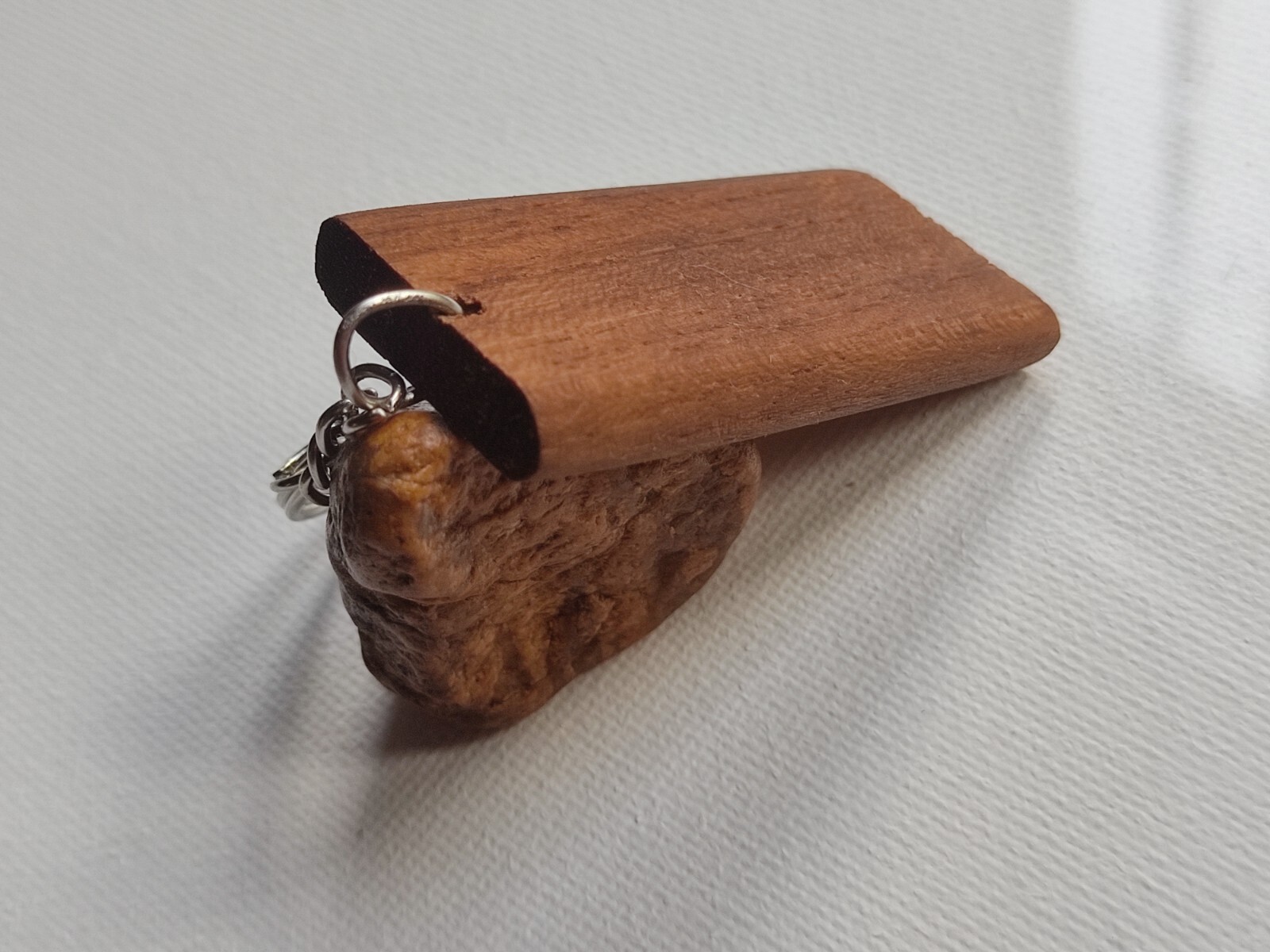 wooden keychain | Teak wooden key tag | Handmade solid key rings ...