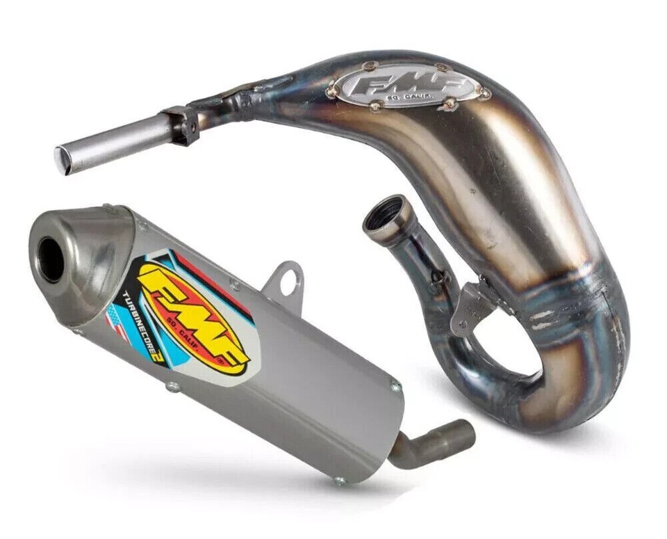 FMF Factory Fatty exhaust pipe & Turbinecore 2 silencer fits 2002-18 ...