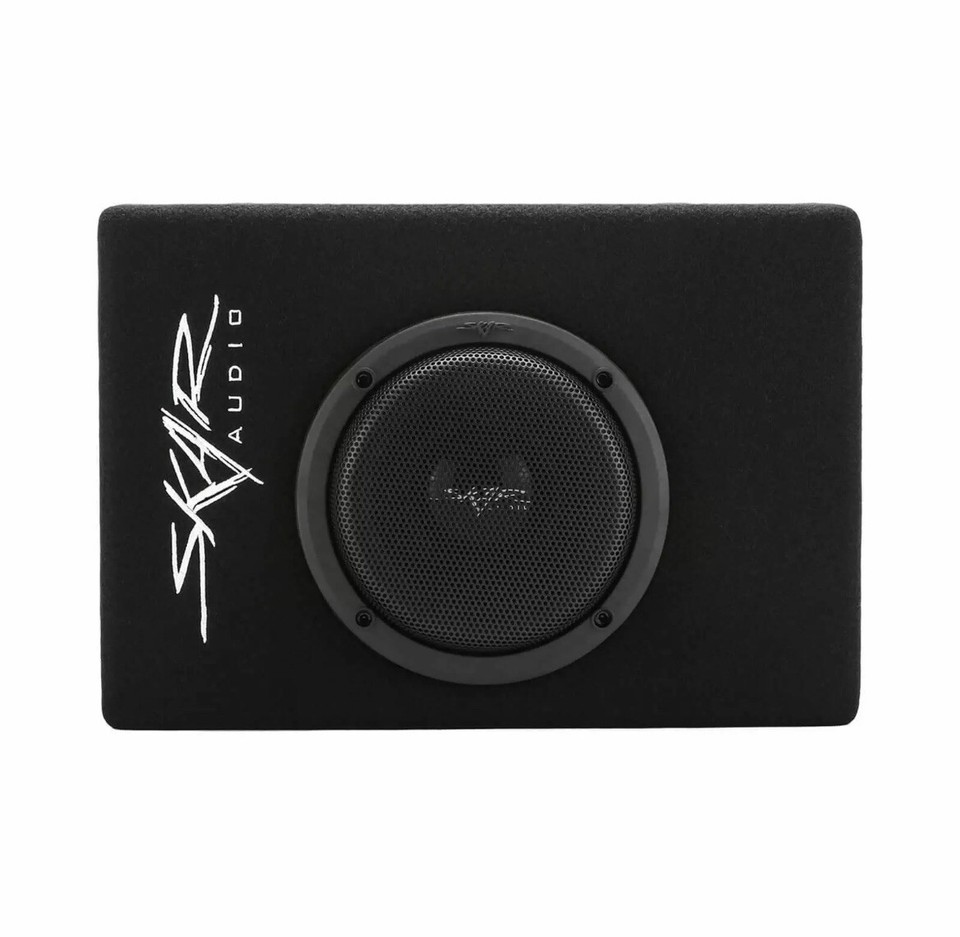 NEW SKAR AUDIO EVL-1X65D4-V-LP 6.5" 400W LOW-PROFILE LOADED PORTED SUB ...