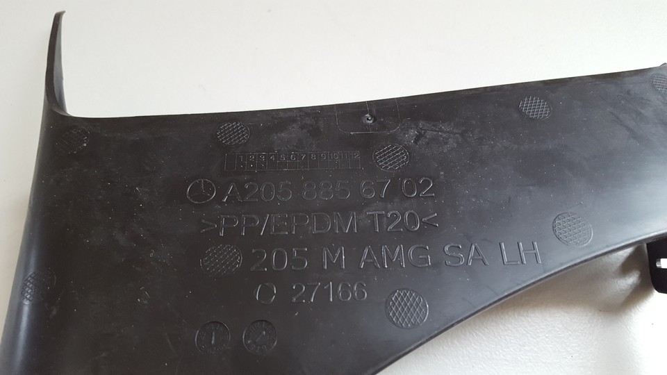 Abdeckung Stoßstange vorne links A2058856702 Mercedes C Klasse W205 AMG ...