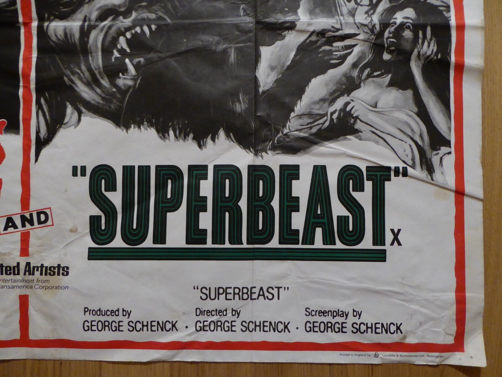 DAUGHTERS OF SATAN / SUPERBEAST (1972) original UK quad film/movie ...