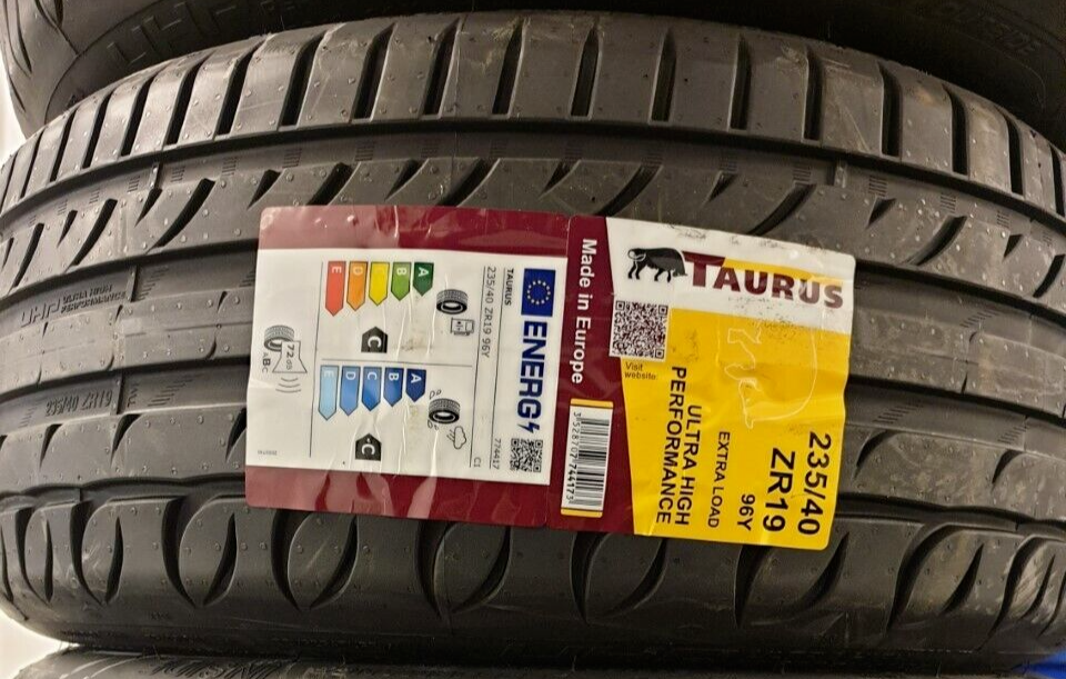 BRAND NEW TAURUS BY MICHELIN 235/40 ZR19 XL 96Y 235/40 ZR19 UHP CAR ...