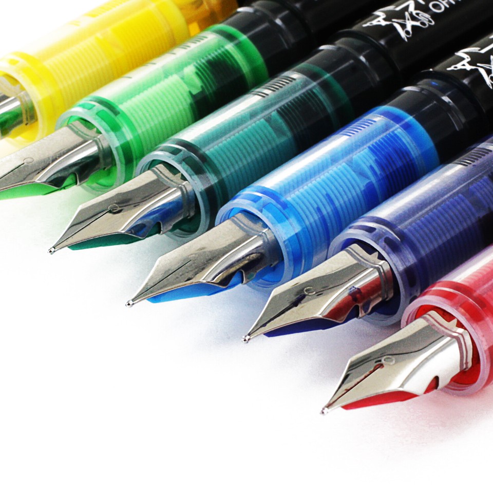 12 Thornton's Office Supplies Disposable Fountain Pens Medium Point ...