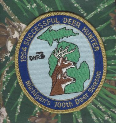 '94 ORIGINAL MICHIGAN DNR SUCCESSFUL DEER HUNTING PATCH | eBay