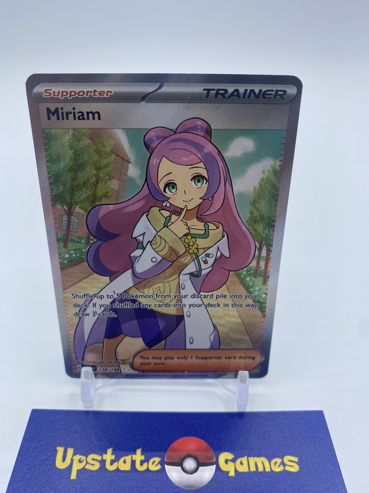 Pokémon TCG Miriam Scarlet & Violet Base Set 238/198 Holo Ultra Rare NM ...