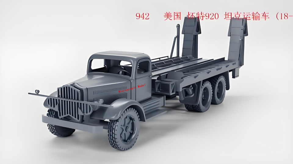 3D Printing Model 1/72 American 920 Tank Transporter Model Unpainted | eBay