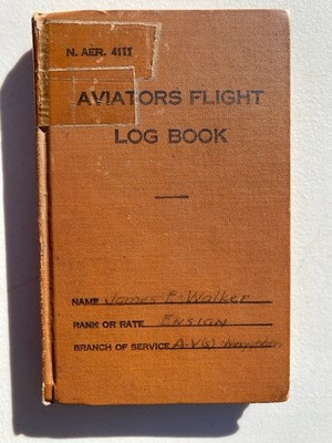 Aviators Flight Log Book 1942-1945 N.AER. 4111 Squadron 2 | eBay