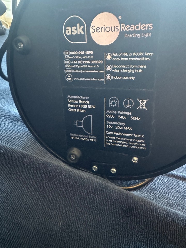 Ask Serious Readers High Definition Table Adjustable Dimmable Reading ...