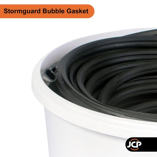 Stormguard UPVC Bubble Gasket Door Window Rubber Seal Black 100m Tub or ...