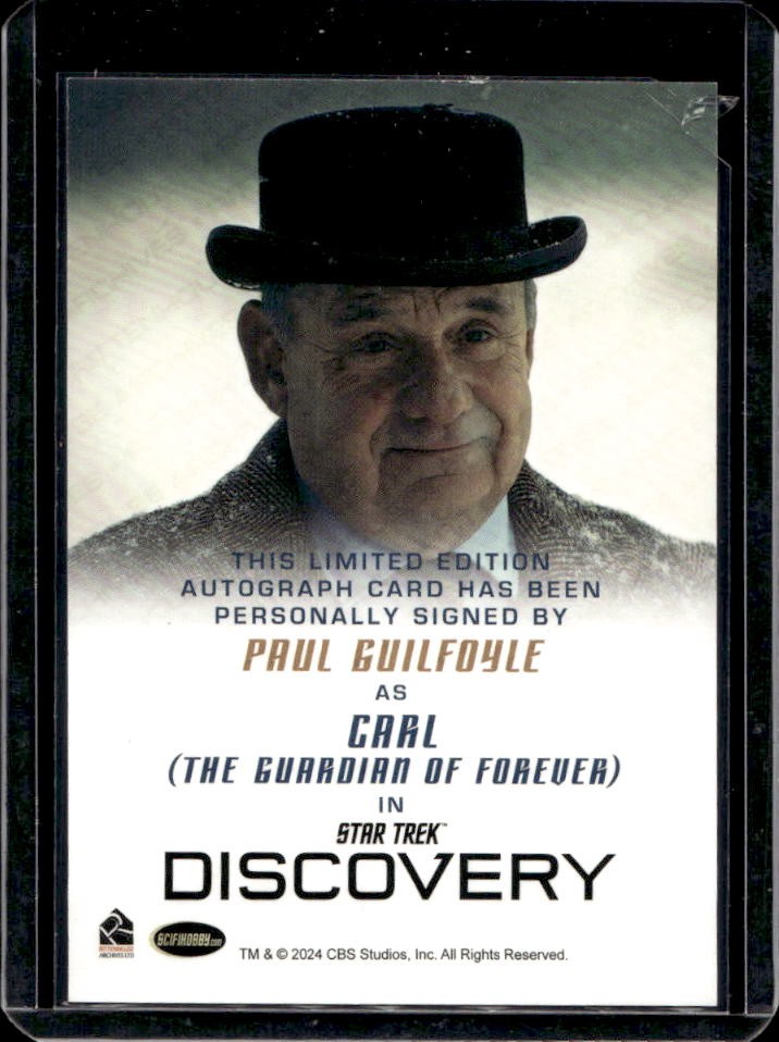 2024 Rittenhouse Star Trek Paul Guilfoyle as Carl (Guardian of Forever ...