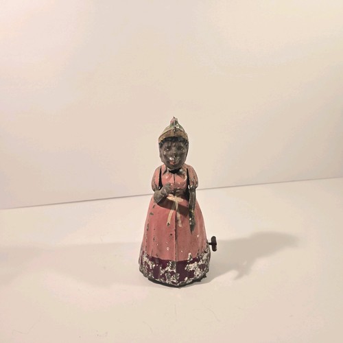 Gunthermann Tin Windup Toy Antique Black Lady Pink Dress Wind Up | eBay