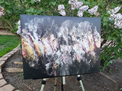 MozArt - 18x24 - Original Acrylic Abstract Painting on Stretched Canvas ...