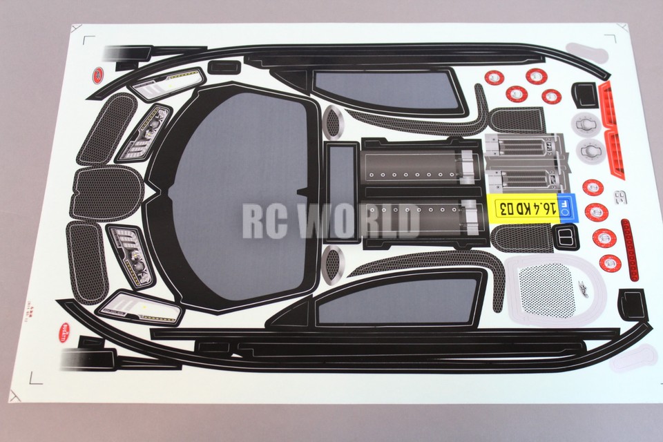 1/10 RC Car BODY Shell BUGATTI VEYRON 200mm Body w/ Light Buckets | eBay