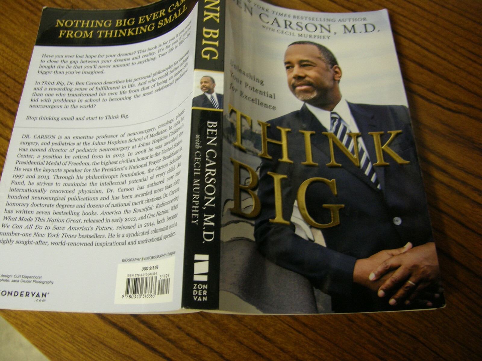 1480) Ben Carson MD Thinking Big Unleashing Your Potential fr ...