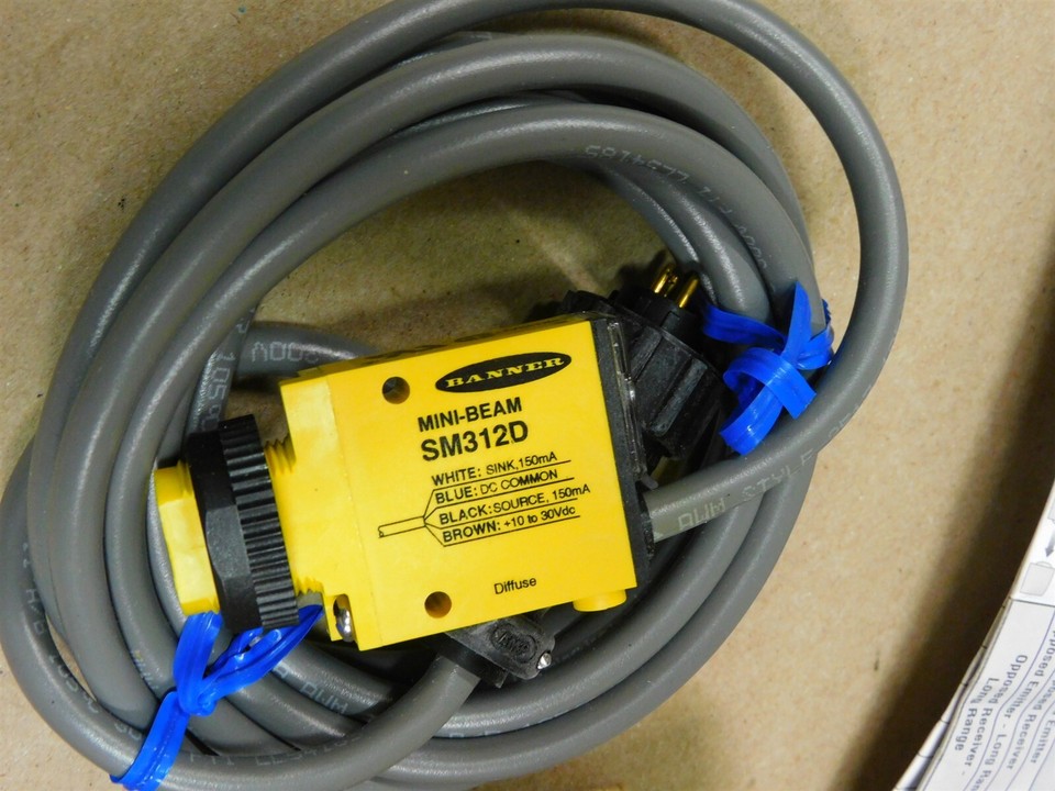 Banner SM312D # 25619 Minibeam Photoelectric Sensor NEW | eBay