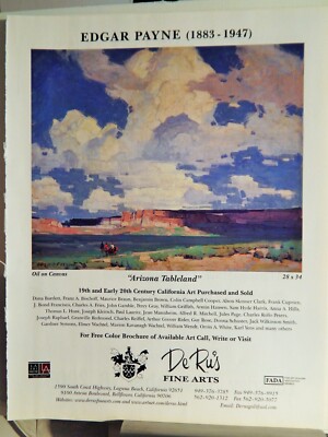 EDGAR PAYNE / CONRAD BUFF ART PIECES ORIG VTG 2003 ADVERTISEMENT, | eBay