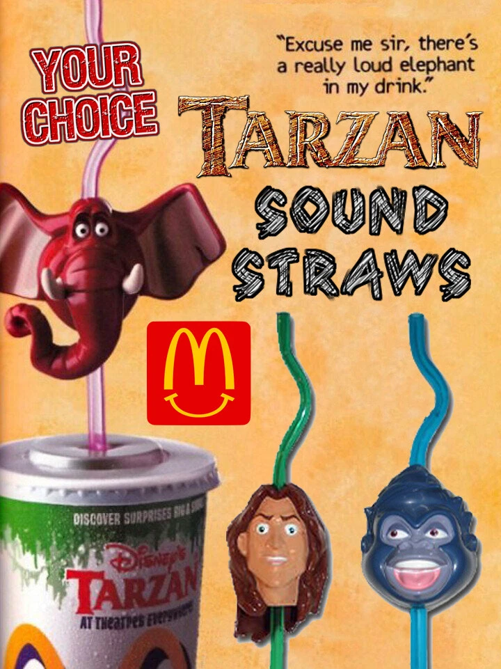 Mcdonald Tarzan Straws