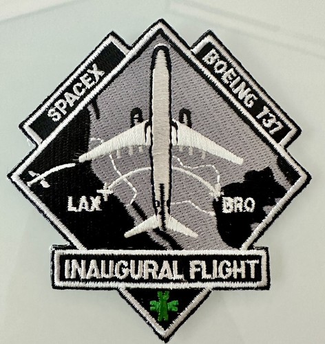 SPACEX BOEING 737 INNAUGURAL FLIGHT MISSION PATCH 3.5” USA | eBay