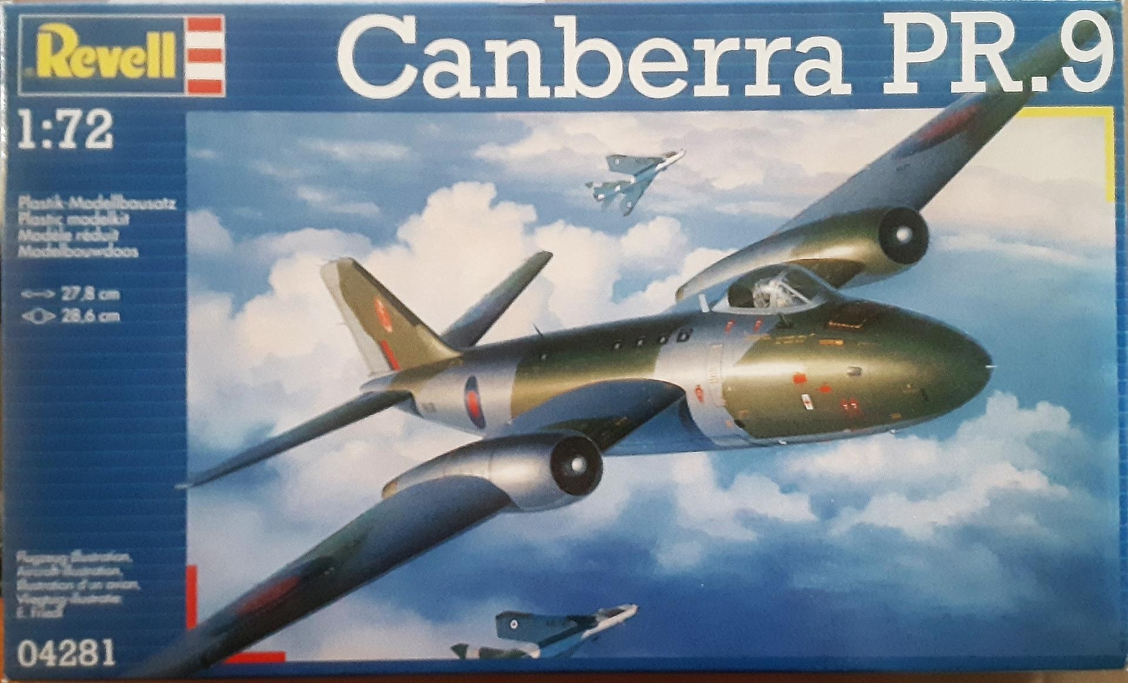 REVELL Airplane Model Kit CANBERRA PR.9 1:72 Scale #04281 - NEW | eBay