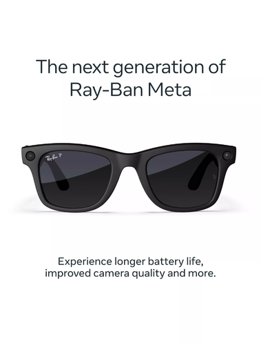Ray-Ban Meta Wayfarer (Gen 2) Matte Black Polar Gradient Graphite ...