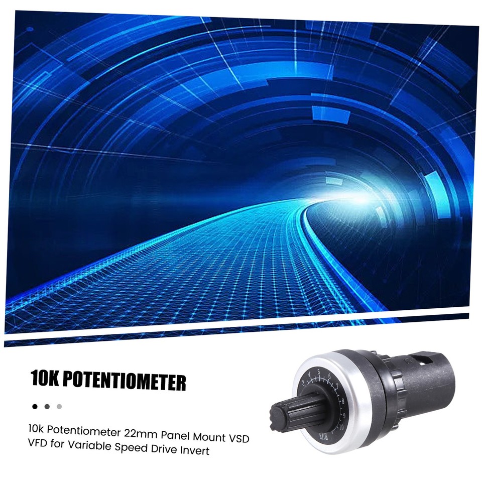 3X(10K Potentiometer 22mm Governor VSD VFD For Variable Speed Drive5549 ...