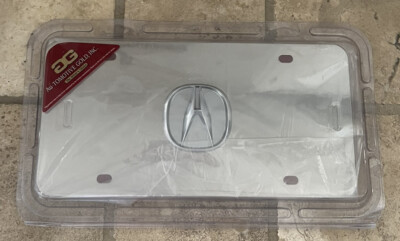 ACURA RAISED LOGO License Plate Stainless Steel SILVER Au-Tomotive Gold ...