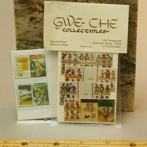 Vintage 1:12 Dollhouse GWE-CHE Collectibles nursery characters & Comic ...