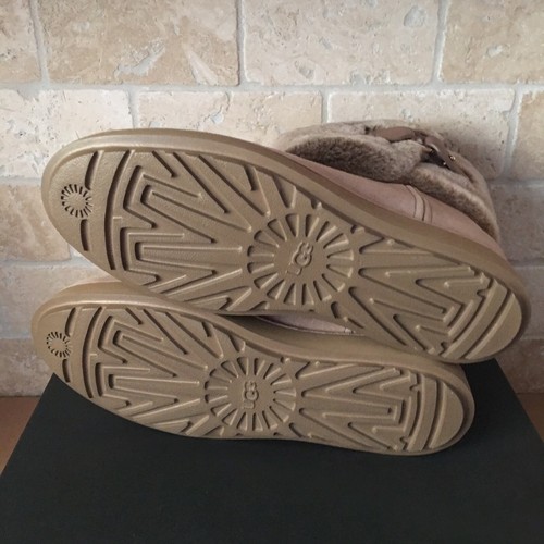 UGG CLASSIC BERGE MINI AMPHORA SUEDE SHEARLING ANKLE BOOTS SIZE US 7 ...