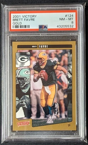 2001 Victory Brett Favre #124 Gold PSA 8 NM-MT | eBay