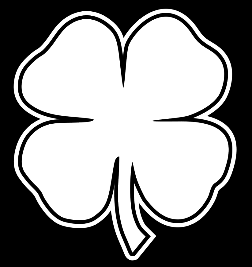 4 Leaf Clover Vinyl Decal, Bumper Sticker, Lucky, Shamrock, Irish, Four ...
