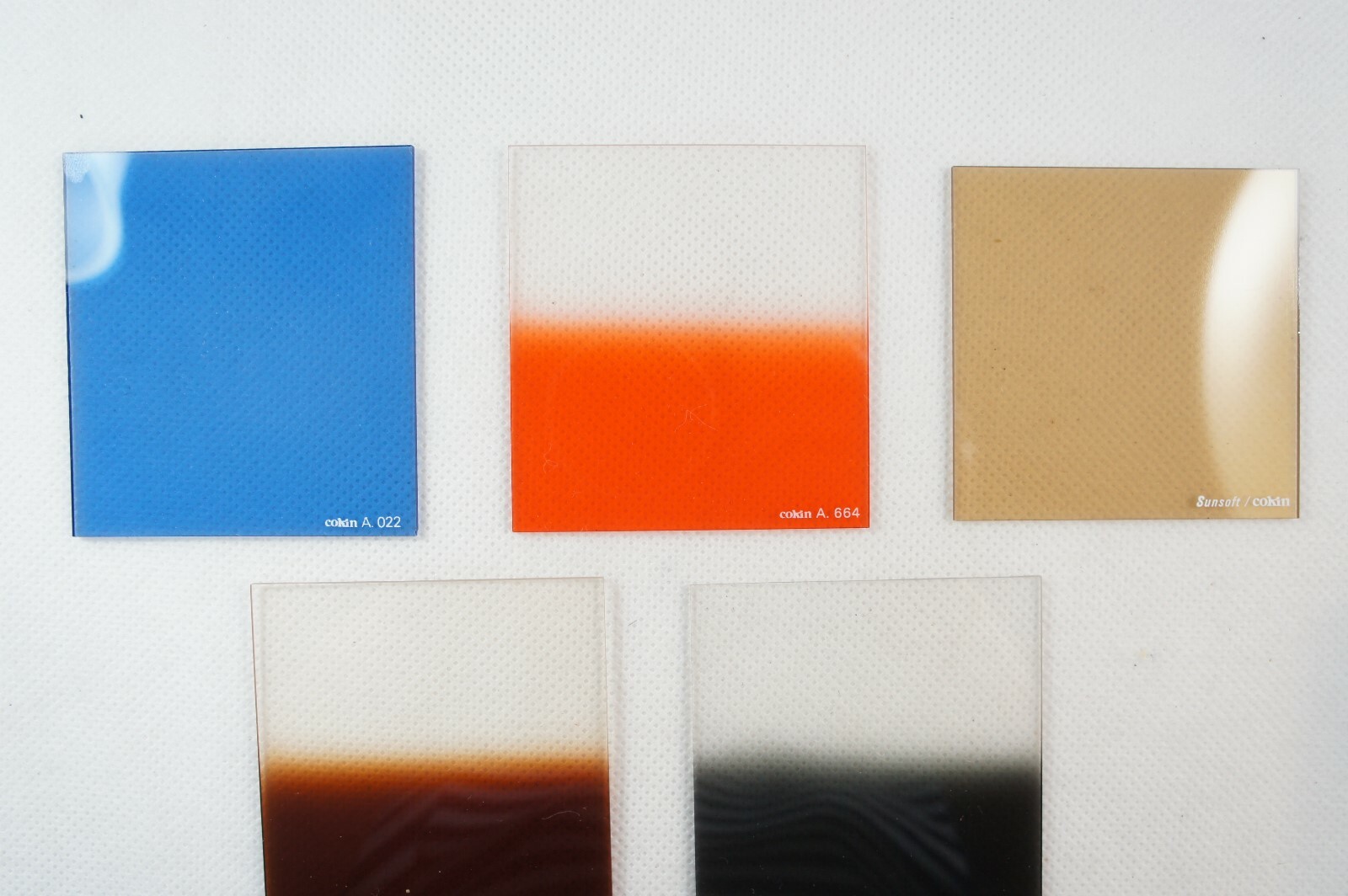 Set of 8 Cokin Filters: A-022, A-644, Sunsoft, A-125, A-121, A-127, A ...