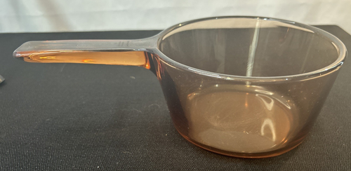 Vintage Corning Amber Vision Ware 1 Liter Sauce Pan Pot with Spout. No ...