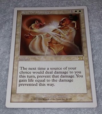 Reverse Damage White 6th Sixth Edition Mtg Magic THE GATHERING LP | eBay