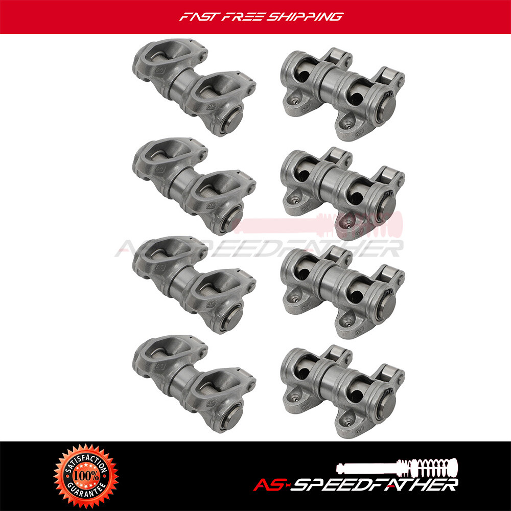 Stainless Steel Roller Rocker Arms for Chevy SBC 350 1.6 Ratio 3/8 ...