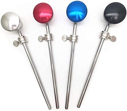 Jiayouy 2 Pieces Bass Drum Pedal Beater Aluminum Alloy Hammer Head ...