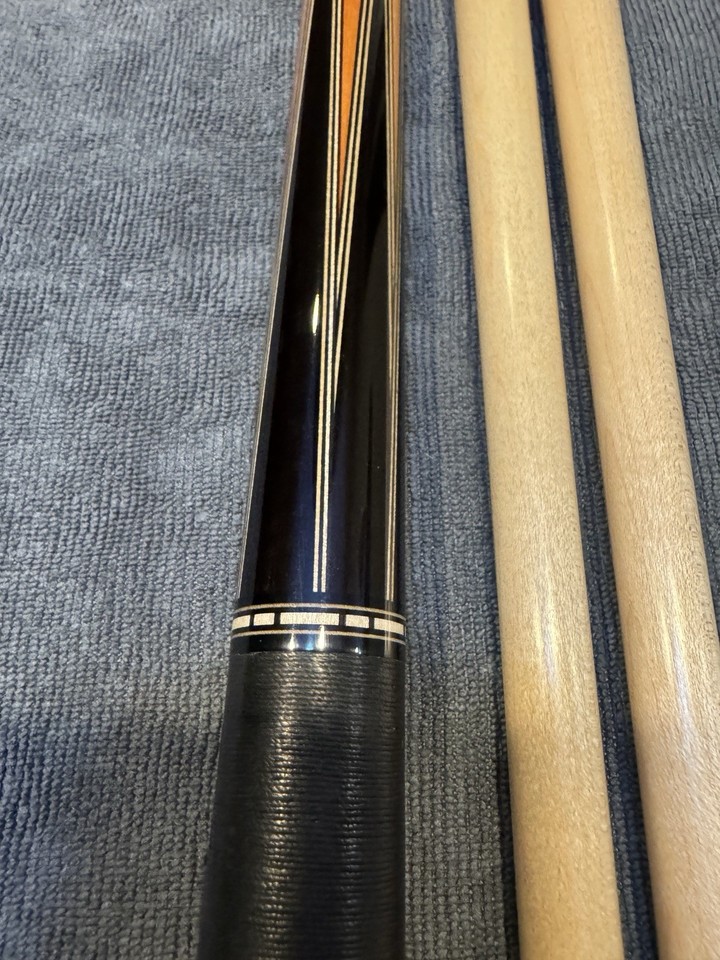 Beautiful Mike Capone 6-Point Custom Pool Cue – Tulipwood & Ebony | eBay
