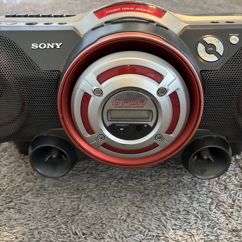 Sony G PDW Portable Boombox CFD-G500 CD Cassette Player AM FM Radio ...