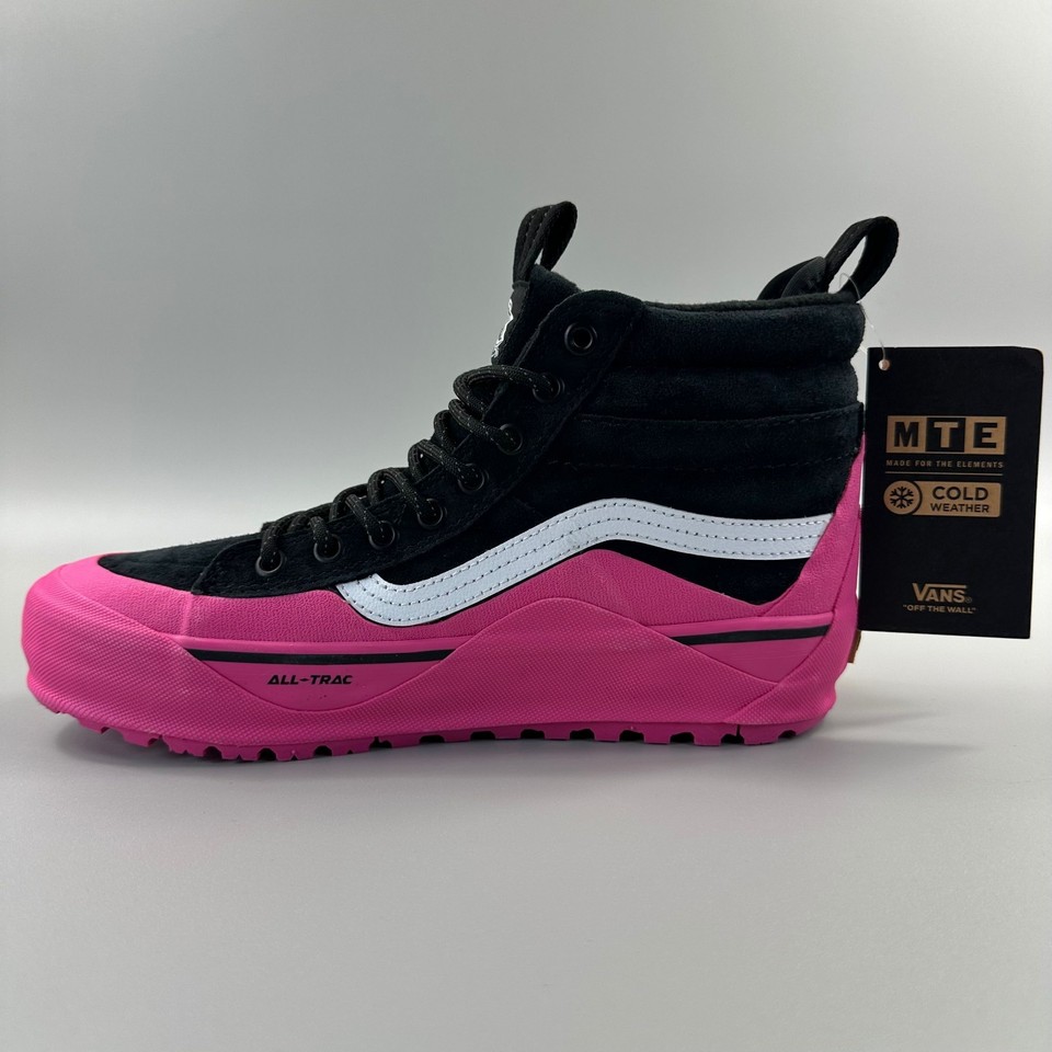 Vans Sk8-Hi Dip MTE-2 Women Size 7 Black Pink Waterproof Trail Hiking ...
