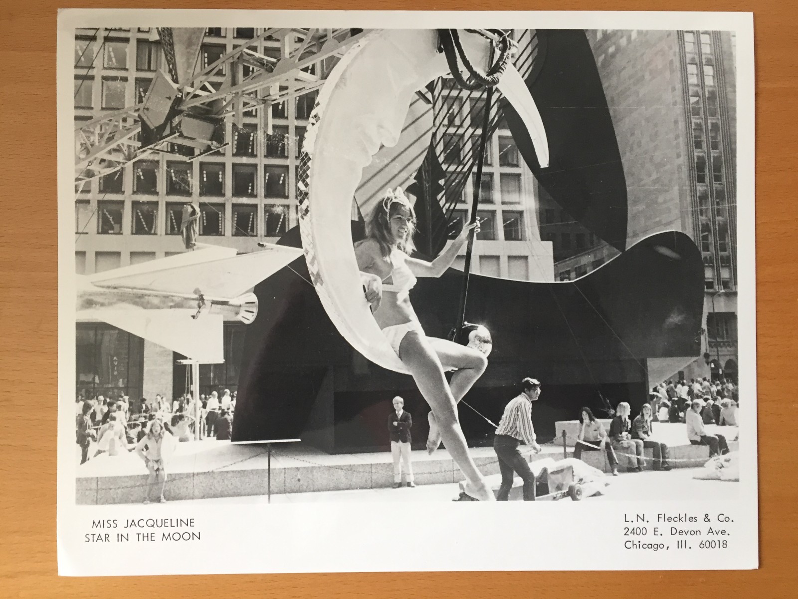 RARE VINTAGE CIRCUS DANCER: Miss Jacqueline Star in the Moon Photo | eBay