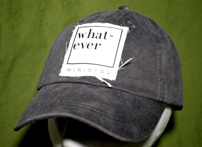 Whatever Ministry Hat Adjustable Black Hat Size Cap Hat by Adams | eBay