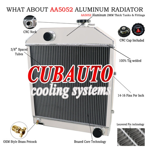 3-Row Tractor Radiator Fit Ford/New Holland 2000 2600 3000 3600 4450 # ...