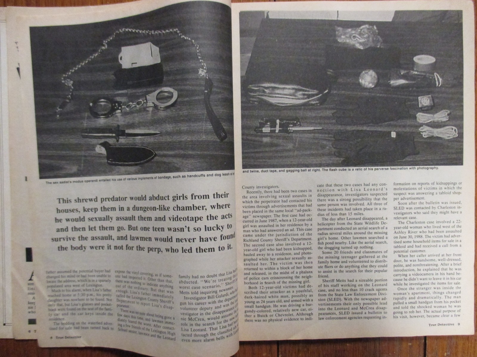 6/1994 "True Detective" Magazine(RICHARD STARRETT/ANTHONY JAMES/CHARLES ...