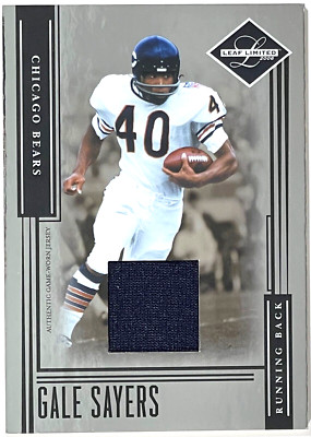 2006 Leaf Limited Threads Gale Sayers Game Used Jersey Relic #139 /50 ...