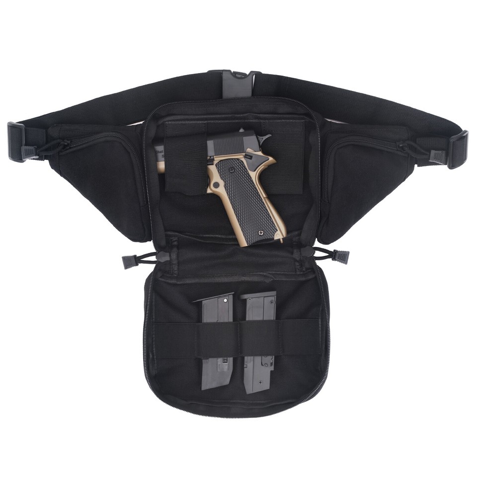 Tactical Concealed Gun Pouch Handgun Pistol Holster Shoulder Bag EDC ...