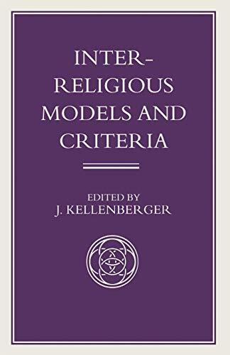 Inter-Religious Models and Criteria 9781349230198| eBay